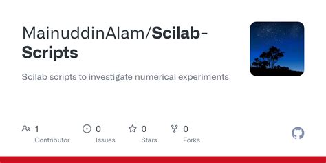 Github Mainuddinalamscilab Scripts Scilab Scripts To Investigate Numerical Experiments