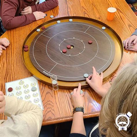 Crokinole Set Tournament Board Game With Hard Maple Crokinole Europe