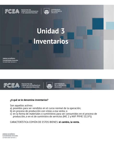 Inventarios Apuntes De Fcea Udelar Pdf Contabilidad Normas Internacionales De