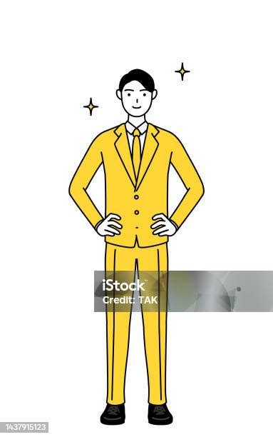 엉덩이에 손을 얹고 양복을 입은 사업가의 간단한 선 그리기 그림 라인아트에 대한 스톡 벡터 아트 및 기타 이미지 라인아트