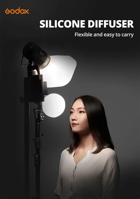 Godox Ml Cd15 Silicone Diffuser Ball Gel Dome Kit Soft Box For Ml30 Ml60 V1 V850iii V860iii