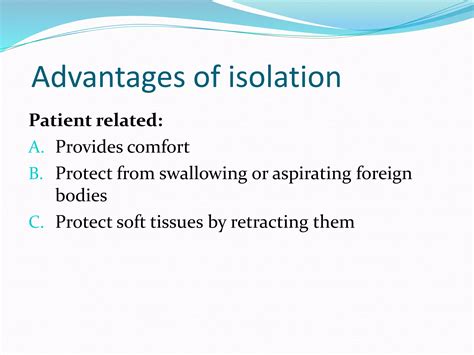 Isolation In Dentistry Pptx