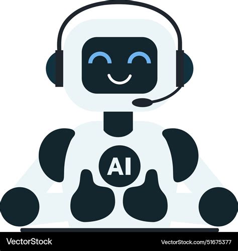 Cute Chat Bot Robot Shows Thumbs Up Royalty Free Vector