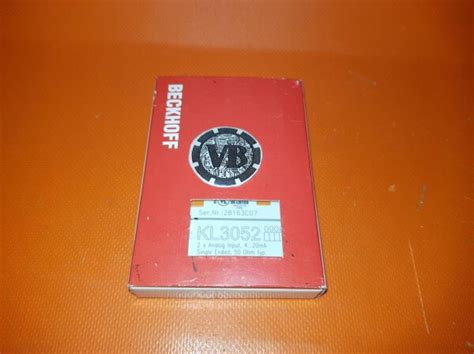 Beckhoff 2 X Analog Input Terminal Busklemme KL3052 319 32