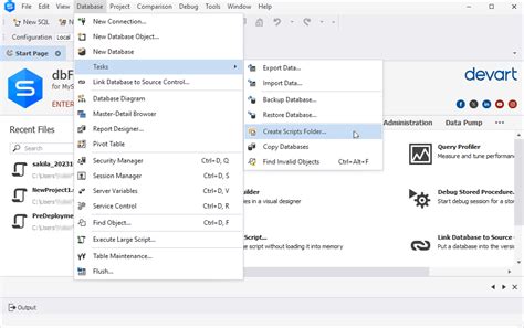 Setting Up Schema Comparison