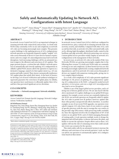 safely and automatically updating in network acl configurations with