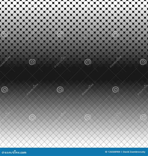 Geometric Abstract Halftone Pattern Background Vector Illustration From Squares And Dots Stock
