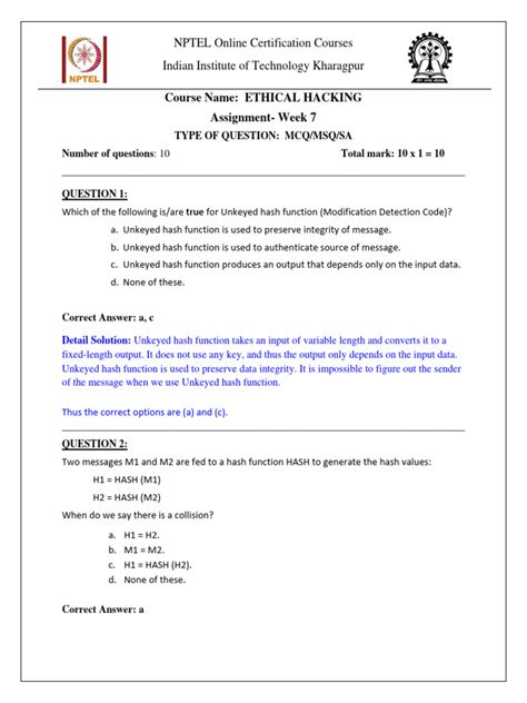 Week 7 Solution Pdf Transport Layer Security Public Key Cryptography