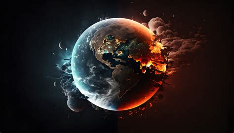 Exploding Earth Wallpaper