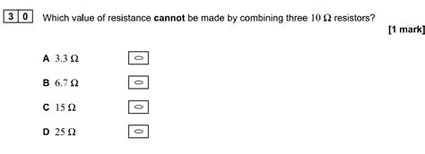 Physics Electricity Question R 6thform