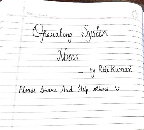 Operating System Lecture Notes Types And Functions Overview Studocu