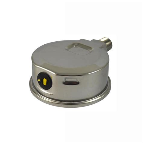 Liquid Filled All Stainless Steel Mbar Pressure Gauge For Dry Gas Stainless Steel Double