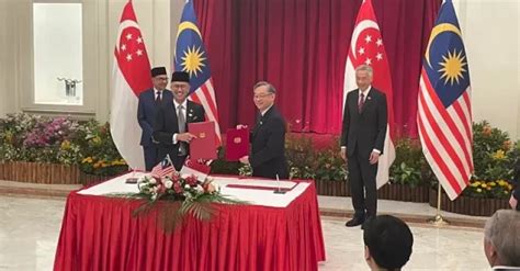 新马正式签署三项合作协定 包括数码和绿色经济合作 狮城新闻 新加坡新闻
