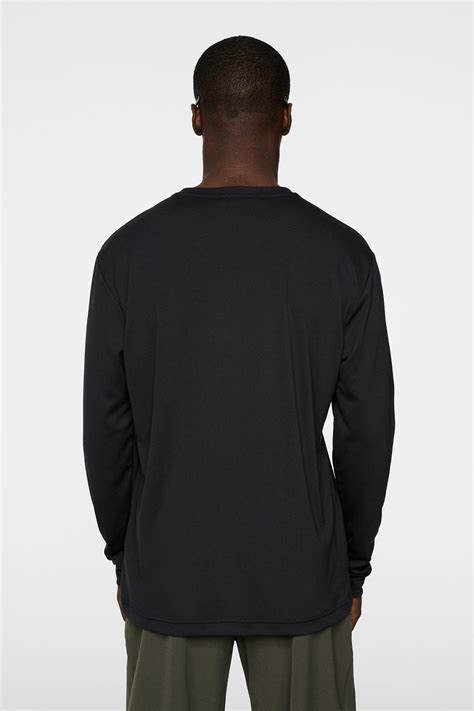 ade ls t shirt black j lindeberg
