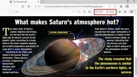 how to use pdf tool and inking feature in microsoft edge
