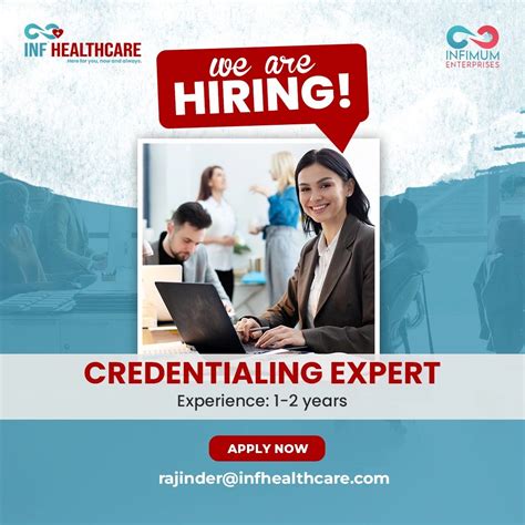We Are Hiring For Credentialing Expert Experience 1 2 Years Requirement Prior Credentialing