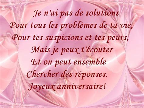 Poeme Danniversaire Pour Une Amie