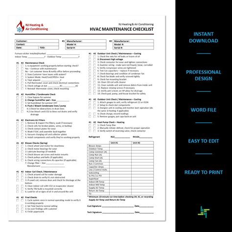 Preventive Maintenance Checklist Template Pdf Preventive Maintenance