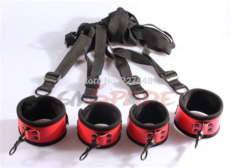 PVC Bedroom Restraint Kit System Under Bed Restraints For Beginners Couples Sex Game Bed