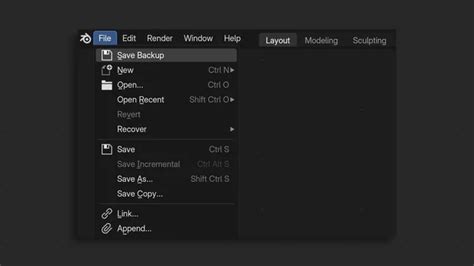 Tiny Backup — Blender Extensions