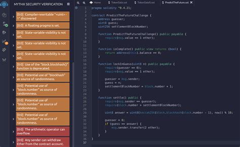 Smarts Contracts Security Tools Comparison Mythx Mythril Securify V2