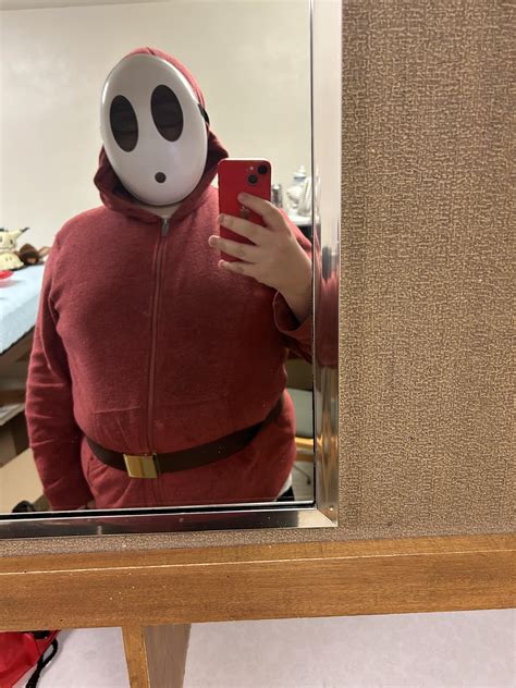 Mask Arrived A Bit Late But Heres My Shy Guy Costume I Planned To