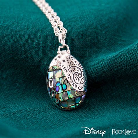 Disney Rocklove Disneys Moana Heart Of Te Fiti Abalone Locket Rocklove Jewelry