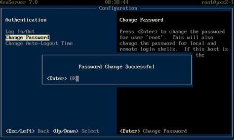 XenServer Change Root Password