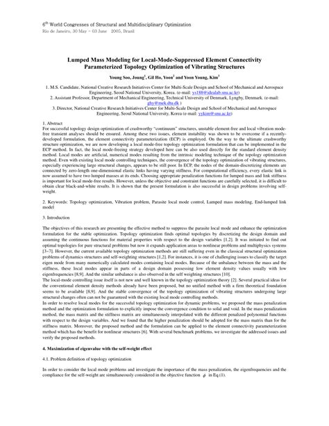 pdf lumped mass modeling for local mode suppressed element