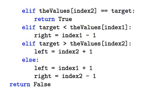 Solved Def Thevalues Th Values Target Left 0 Right Len