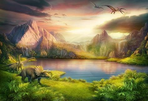 Jurassic Period Dinosaur Background 7x5ft Vinyl Photography Background