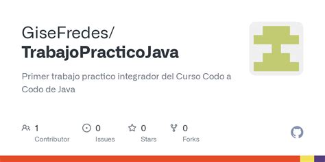 github gisefredes trabajopracticojava primer trabajo practico