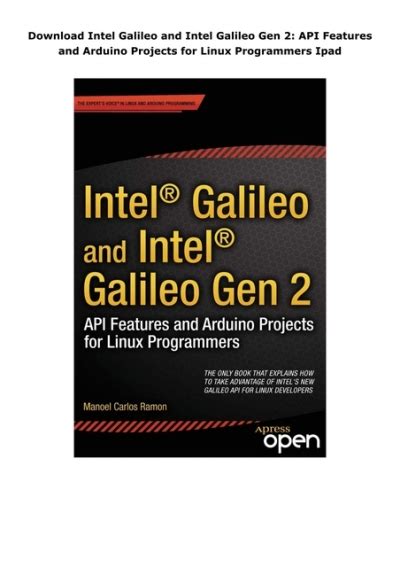 Download Intel Galileo And Intel Galileo Gen 2 Api Features And