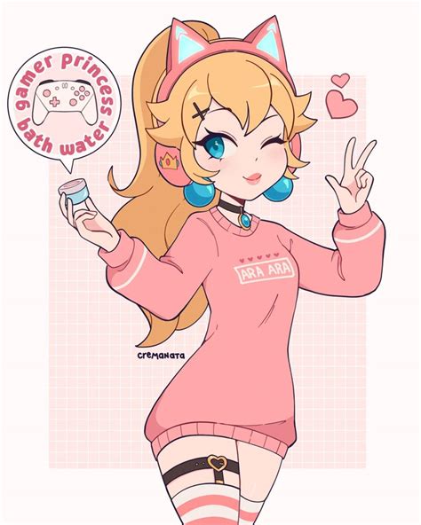 Crema 💕 On Twitter Peach Mario Super Princess Peach Mario Fan Art