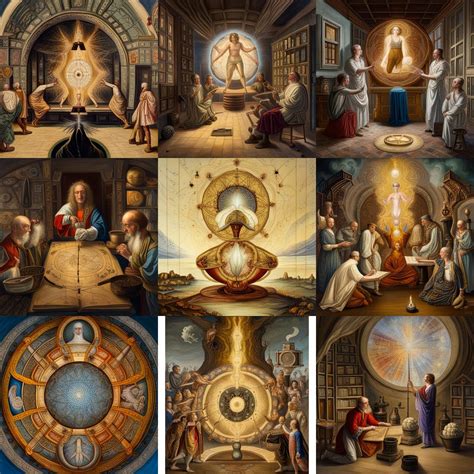 1700s Esoteric Sorcery Diagram Alchemical Artwork Ai Generated