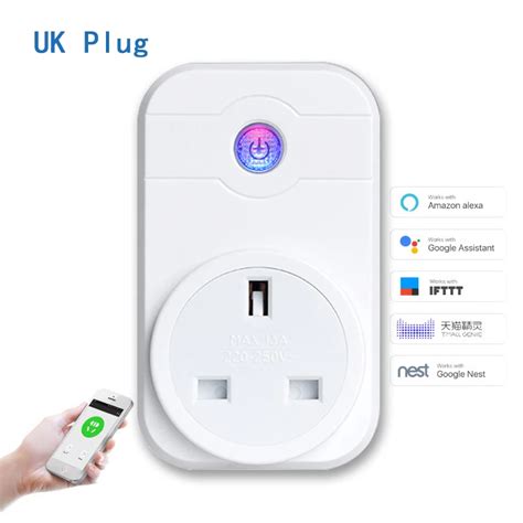 WIFI Smart Plug Smart Switch Socket UK Plug Audio Control Smart Timing Socket Wireless Outlet