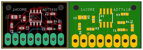 Wiring The 16 Bit Adt7410 High Accuracy Digital I2c Temperature Sensor