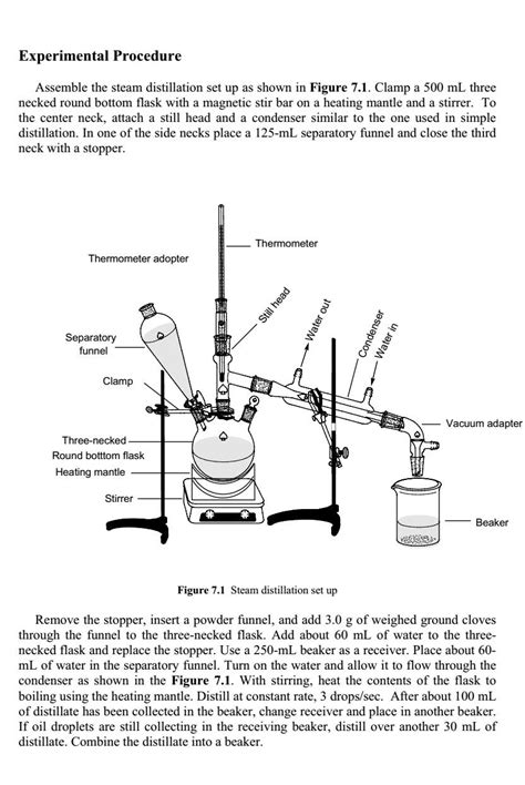 Solved Experiment 7 Steam Distillation Objective The Purpose