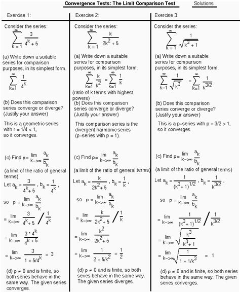 Sequences And Infinte Series Math100 Revision Exercises Resources Mathematics And