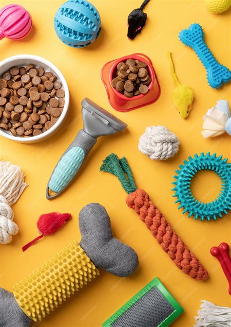 Premium Photo Pet Care Concept Various Pet Accessories And Tools On