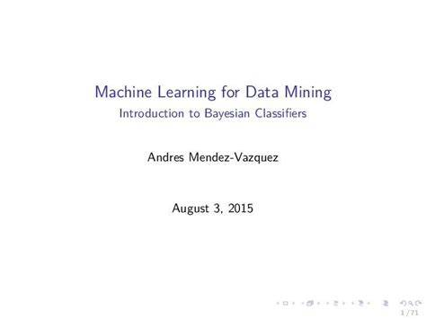 PDF Machine Learning Introduction To Bayesian Classification DOKUMEN TIPS
