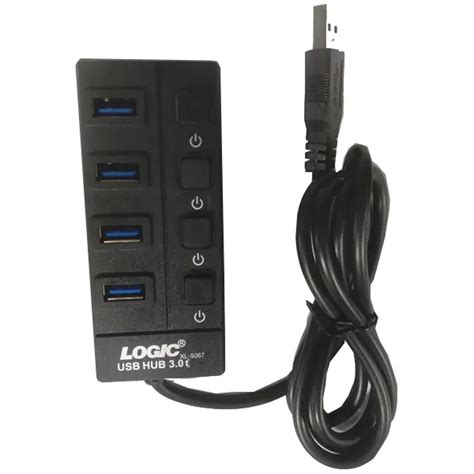 Logic USB Hub With USB M Cable High Speed Connect