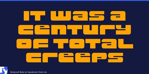 Rustproof Body Font Fonts