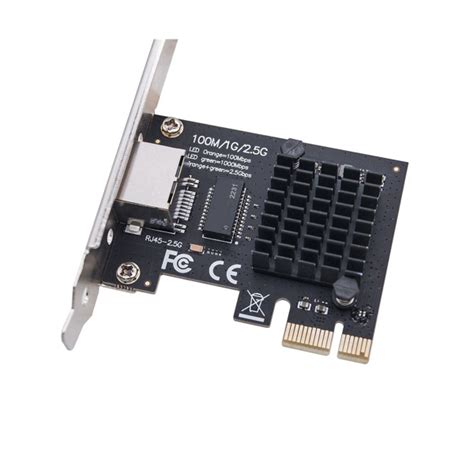 Сетевой адаптер Rj45 100 1000m 2 5g Набор микросхем Rj45 Rtl8125bg Сетевая карта Pcie Pci