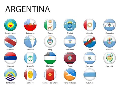 All Flags Of Regions Of Argentina Template For Your Design 21823637 Vector Art At Vecteezy
