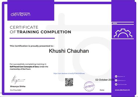 completed training for core concept of java khushi chauhan posted on the topic linkedin