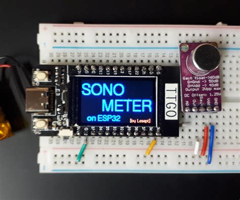 portable sound analyzer on esp32 5 steps instructables