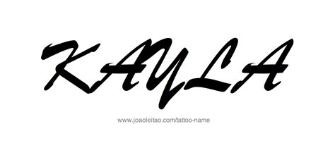 Kayla Name Tattoo Designs