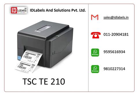 Tsc Te210 Barcode Printer Max Print Width 4 Inches At ₹ 13500 In New