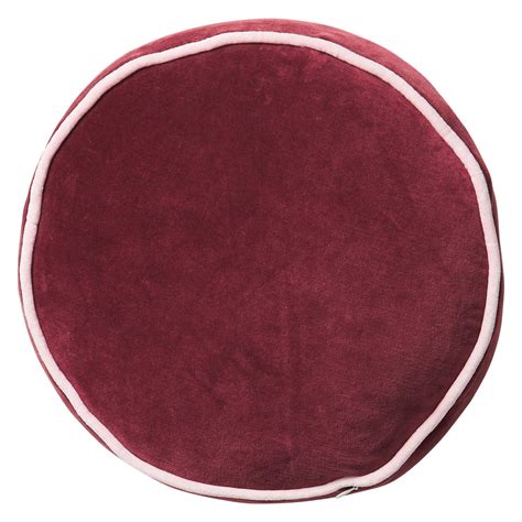 Castilo Round Velvet Cushion Port Wander Laze